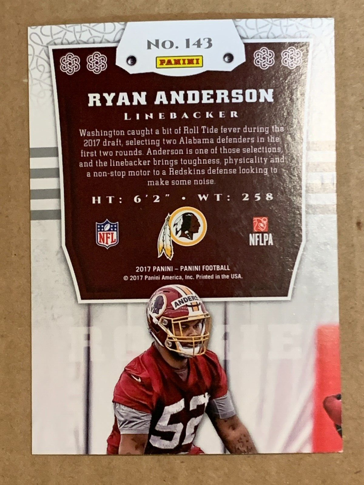 2017 Panini Shining Armor REFRACTOR Rookie Ryan Anderson 143. SP ...