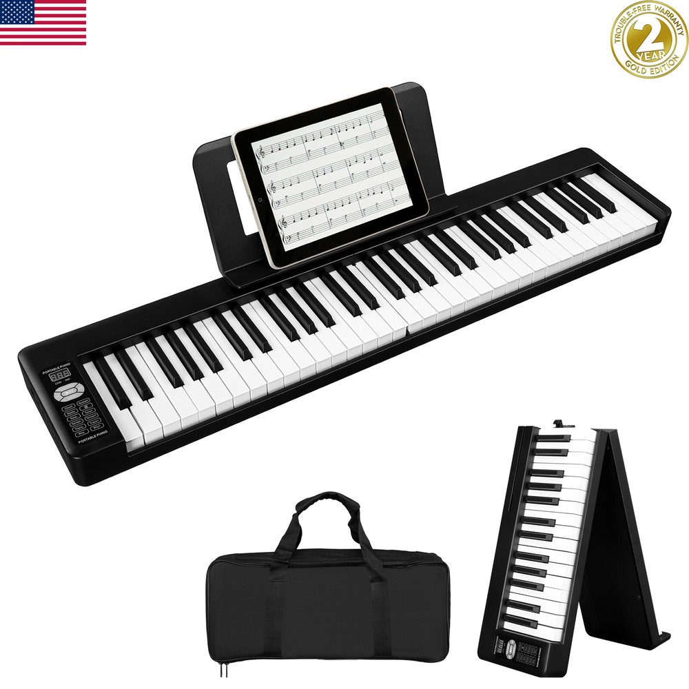 Professional portable folding 61 key semi hammer keyboard
