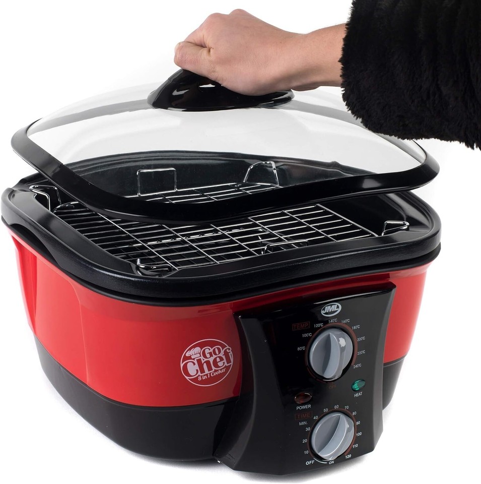 JML Go Chef Multi Cooker - 5L 8 in 1 Electric Slow Cooker Pot, Roast ...
