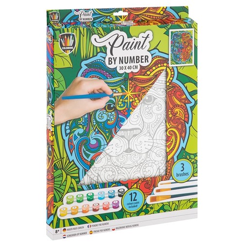 Grafix - Paint By Number Lion Canvas - 30x40cm +12 paints - (K-150056 ...