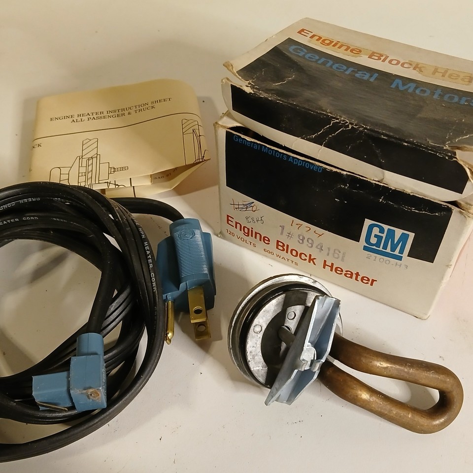 1971-1976 Chevrolet GMC Engine Block Heater GM 994161 NOS OEM | eBay