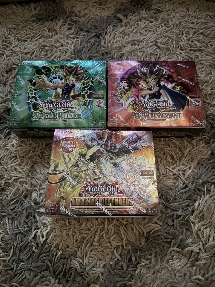 Yugioh! Amazing Defenders Booster Box 1st Edition Factory Sealed (24 ...