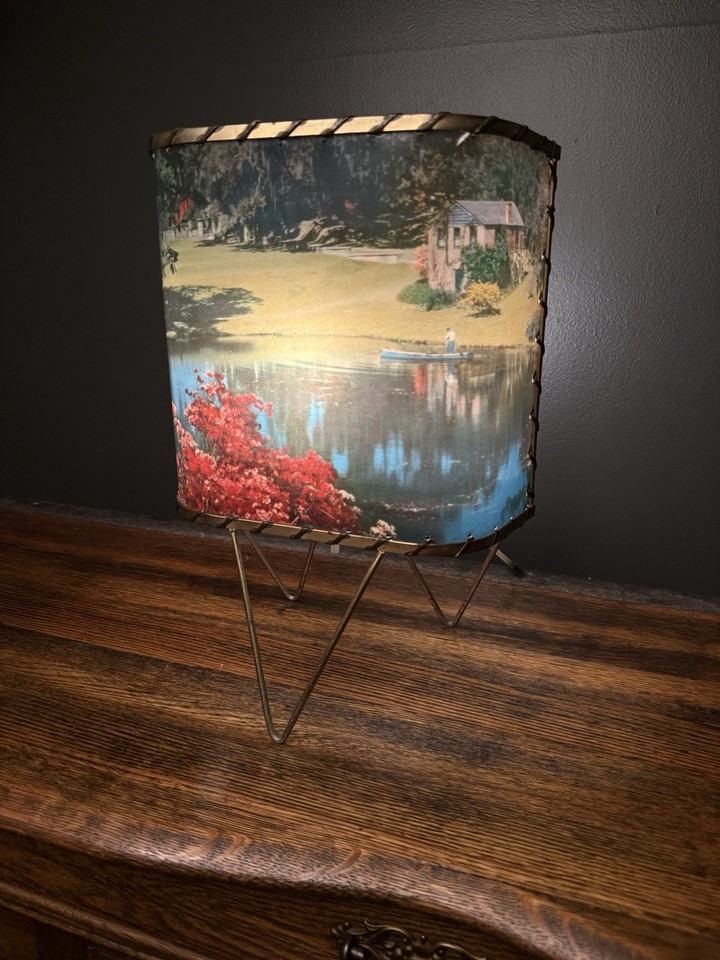 Vintage Mid-Century Helmscene Style Picture Lamp - 1960s | eBay