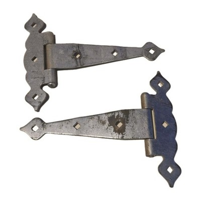 Vintage Lawrence Arrowhead Strap Hinges 10” Pair Barn Gate Shed Door ...