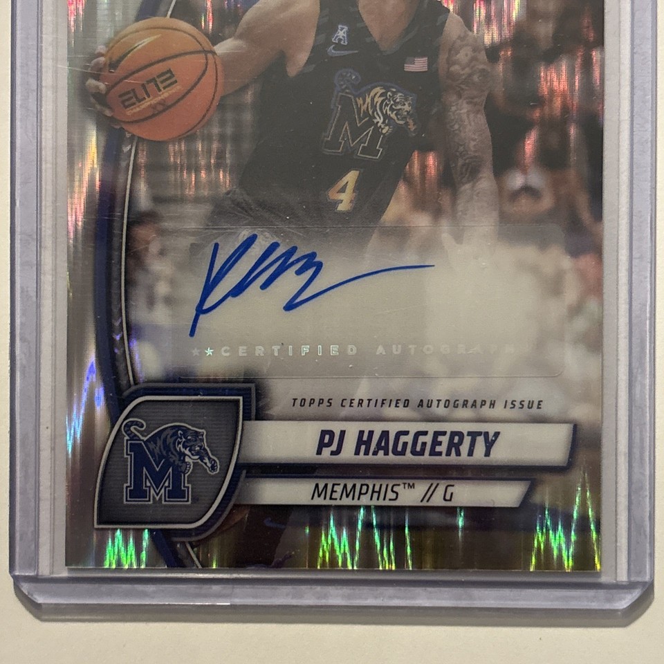 2024-25 Bowman U Chrome Prospect Autograph PJ Haggerty Stealth ...