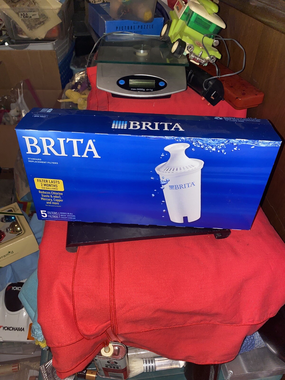 5 Brita Pitcher Replacement Water Filters Model OB03 (5 Filters/Pk ...