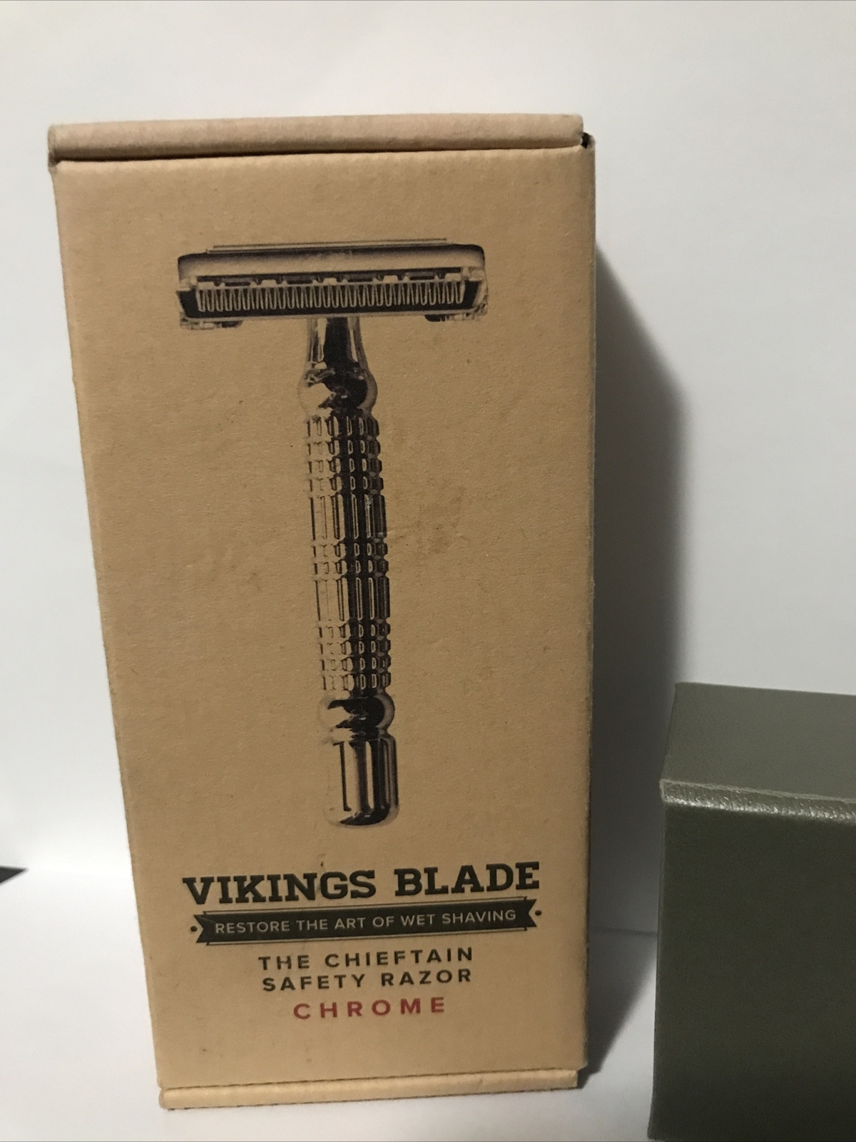 Vikings Blade The Chieftain Double Edge Safety Razor Chrome Finish | eBay