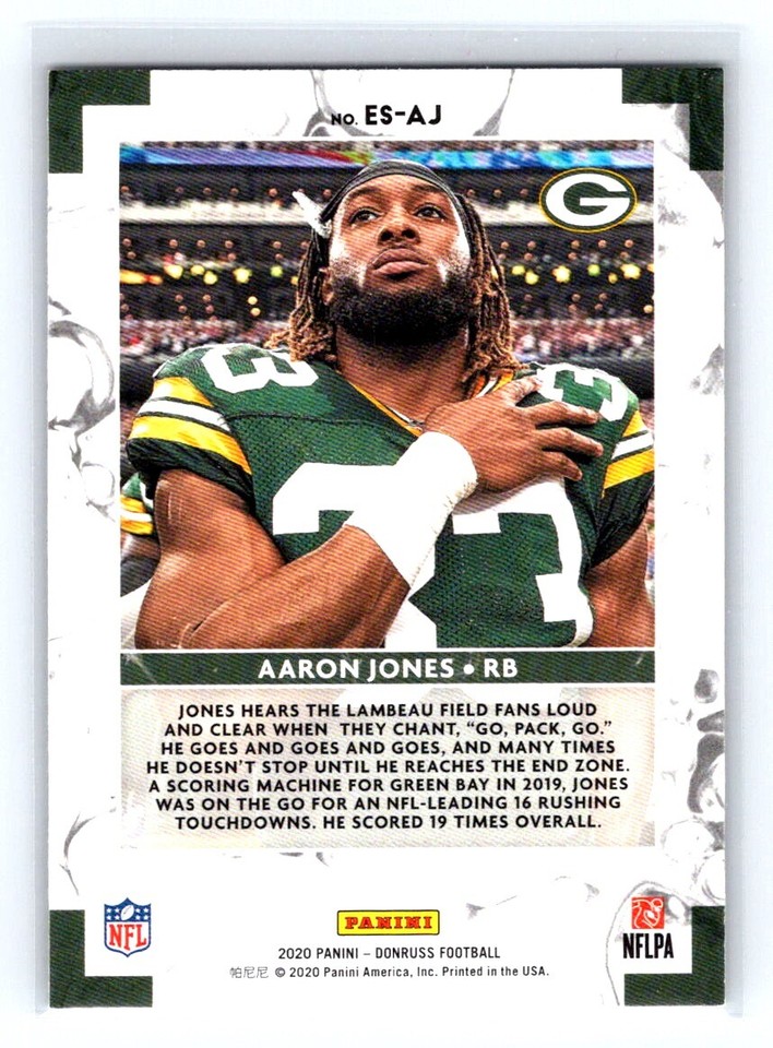 2020 Donruss #ES-AJ Aaron Jones NM-M | eBay