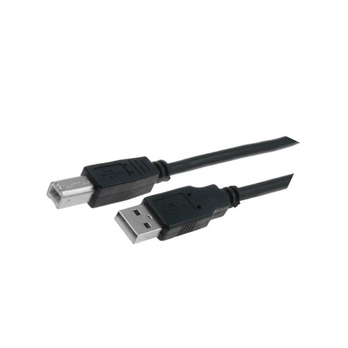 CU201-B-030-PB Cable USB 2.0 USB A Male USB B Male Nickel Plated 3 ...