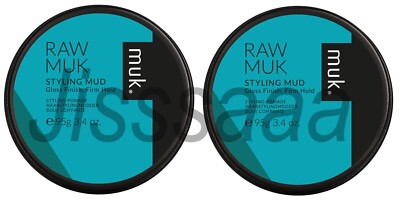 Muk Raw styling mud 2 x 95g Duo Gloss Finish Firm Hold | eBay Australia