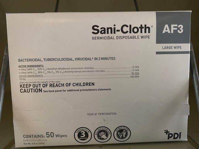 PDI H59200 Sani-Cloth AF3 Wipes, Large Individual Packets, Pack, 50 ...