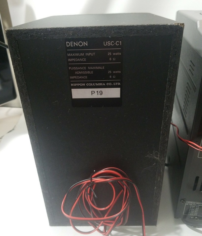 Denon D-C1 Micro Component HiFi Audio System AM/FM Cassette (CD Broke ...