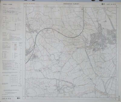 Original OS Map; 1:10,000; Sheet SK 59 SE; 1981; Tickhill, Yorkshire ...
