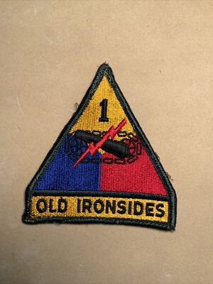 US Army 1st Armored Tank Division Old Ironsides Embroidered Uniform ...
