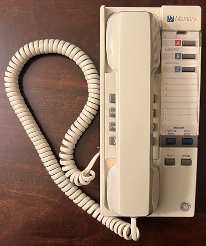 GE Corded Telephone Model # 2-9168A - 12 Number Memory | eBay