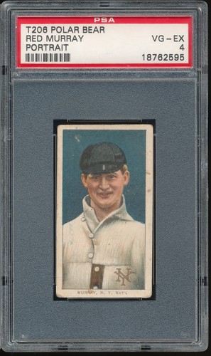 T206 Polar Bear Red Murray (Batting) PSA 4 - NY Giants | eBay