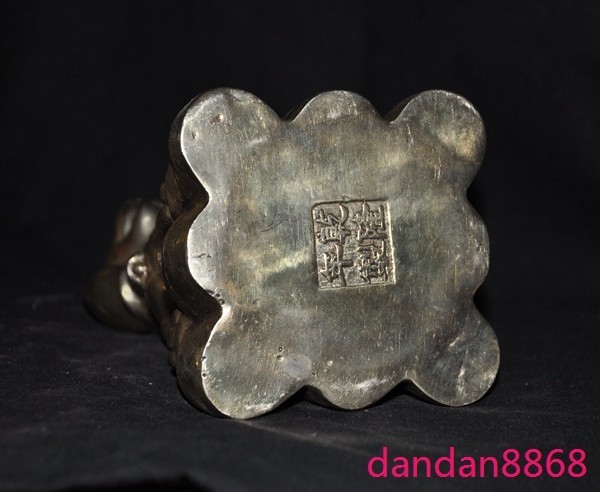 7"China Ancient dynasties Brass fengshui Wealth coin zodiac animals dog ...