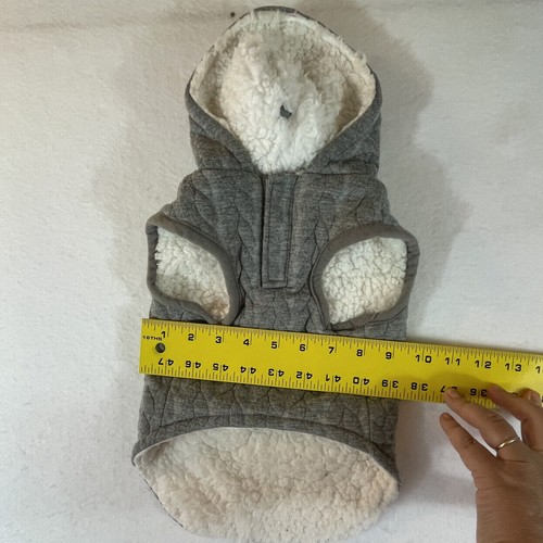 American Kennel Club AKC Gray Sherpa Lined Quilted Dog Coat SMALL ...