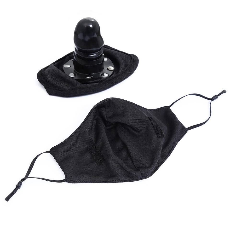 Bondage Head Harness Mask with Open Mouth Gag Restraint Cuples Fetish ...