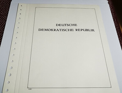 Blank KaBe Hingeless Stamp Album Pages / DDR / East Germany 1975-1990 ...