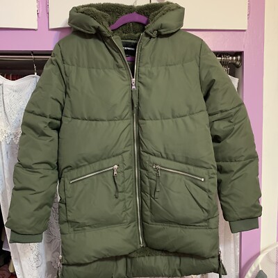 EXPRESS PUFFER JACKET Size XS Preowned Good Condition | eBay