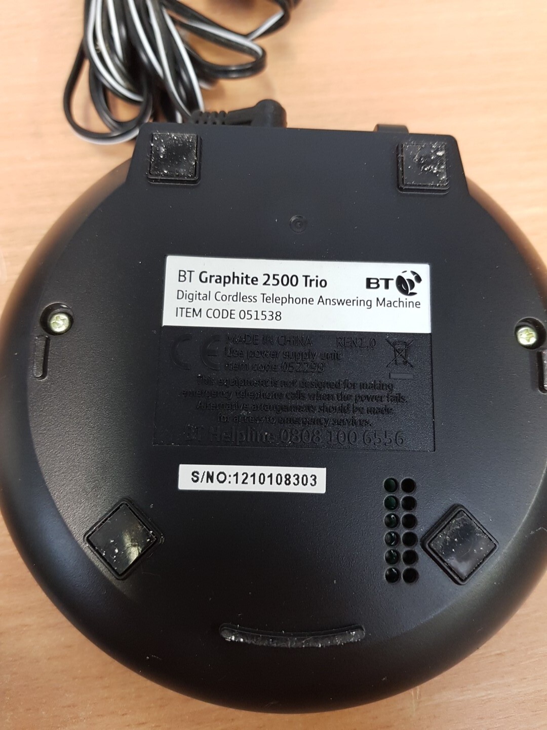 BT Graphite 2500 Trio Digital Cordless Telephone With Answer Machine ...