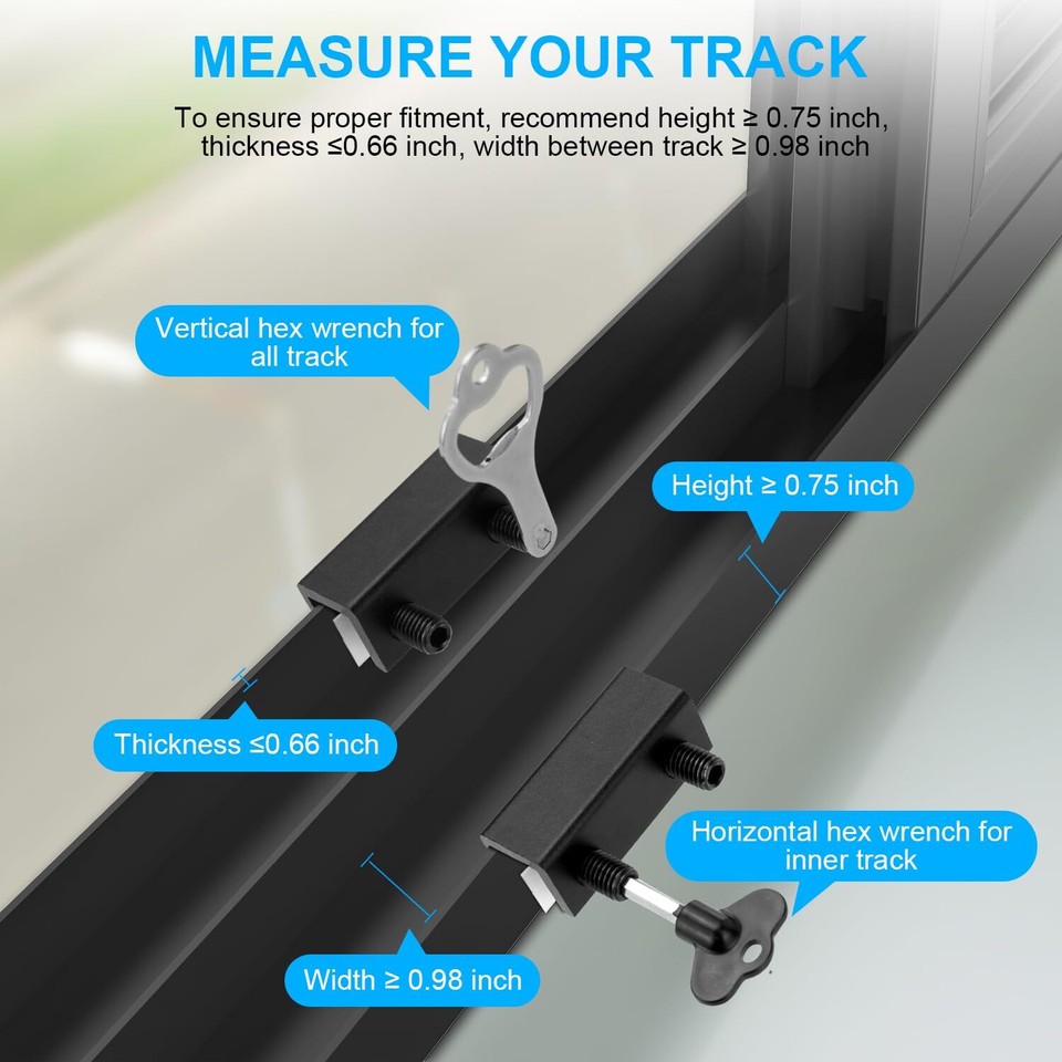 4 Pack Sliding Security Window Locks With Hex Keys 3 Inch Aluminum ...