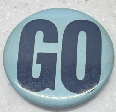 vintage GO pinback button | eBay