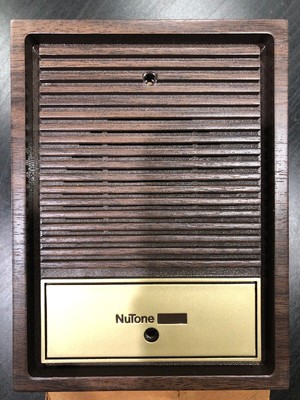 NEW Nutone IS-65 Radio Intercom Door Speaker - Walnut & Gold Trim No ...