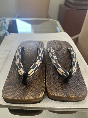 Japanese Men’s Wooden Geta Sandals | eBay