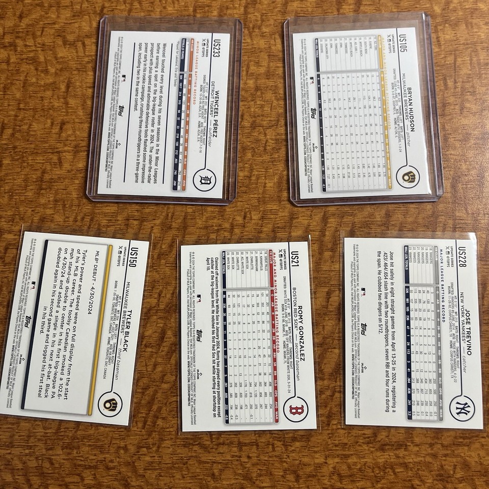 5 Card Lot Of 2024 Topps Update Halloween Inserts (Jack-o’-lantern ...