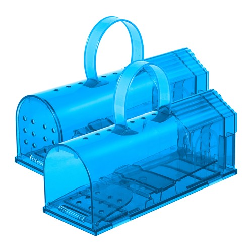 2pcs Humane Mouse Traps Hunt Cages Catch Mice Alive Box Non-toxic Kids ...