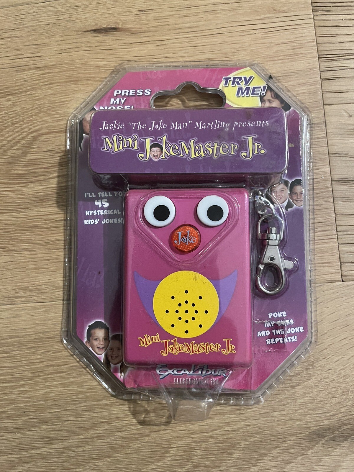 Mini Joke Master Jr. by Excalibur Pocket Keychain 45 Jokes For Kids ...