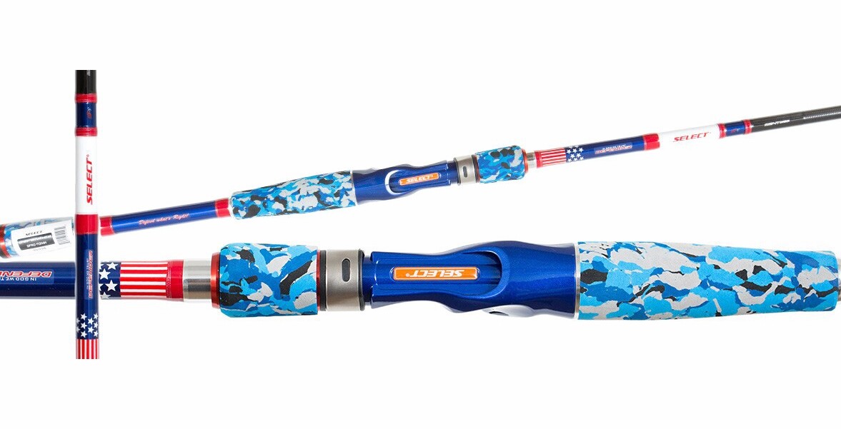 7' 0" Favorite Defender Medium Heavy Spinning Fishing Rod 2-Piece With ...