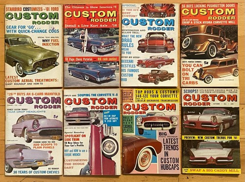 Lot of 11 1957-1961 Custom Rodder Pocket Sized Car Magazines | eBay