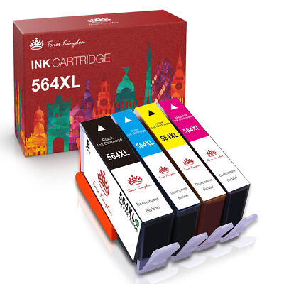 4 PK 564XL Ink Cartridge For HP 564 XL Photosmart 7510 7520 6510 6520 ...