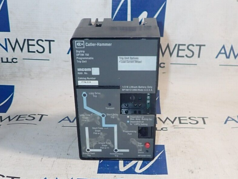 Cutler Hammer P76LSIG Digitrip OPTIM 750 Programmable Trip Unit No ...