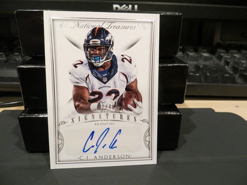 National Treasures Signatures Autograph Broncos C.J. Anderson 42/49 ...