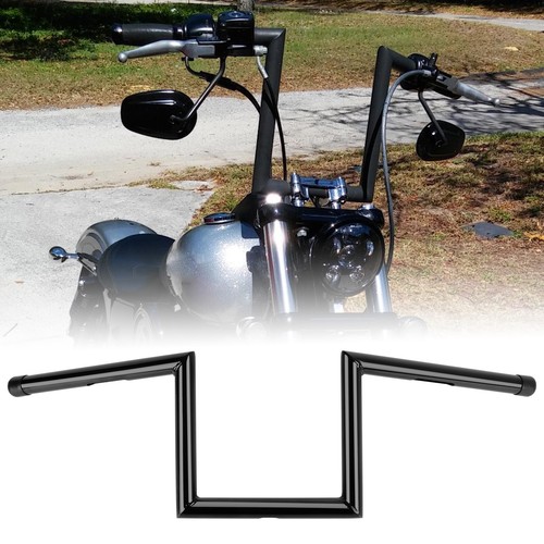 Motorcycle 8" Rise Z-Bar 1" Handlebar For Harley Softail Sportster ...