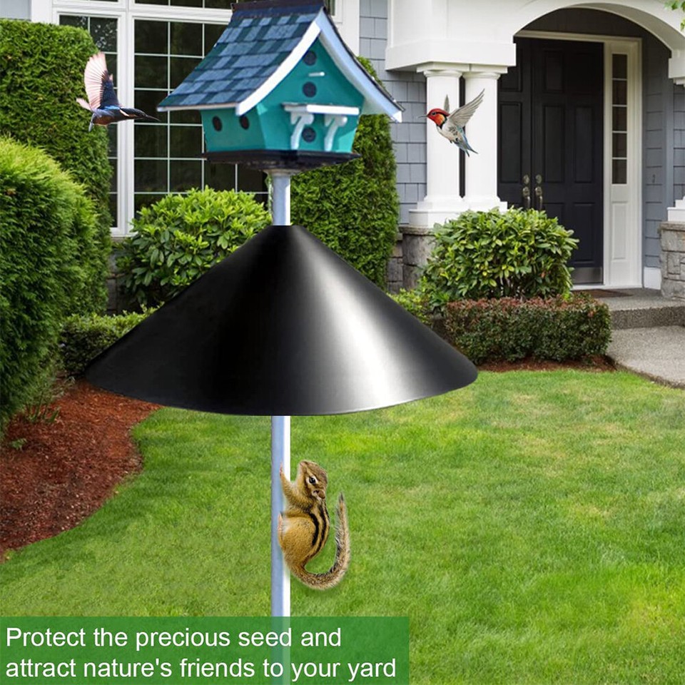 12/14/16 Inch Squirrel Proof Baffle Squirrel Guards for Bird Feeders ...