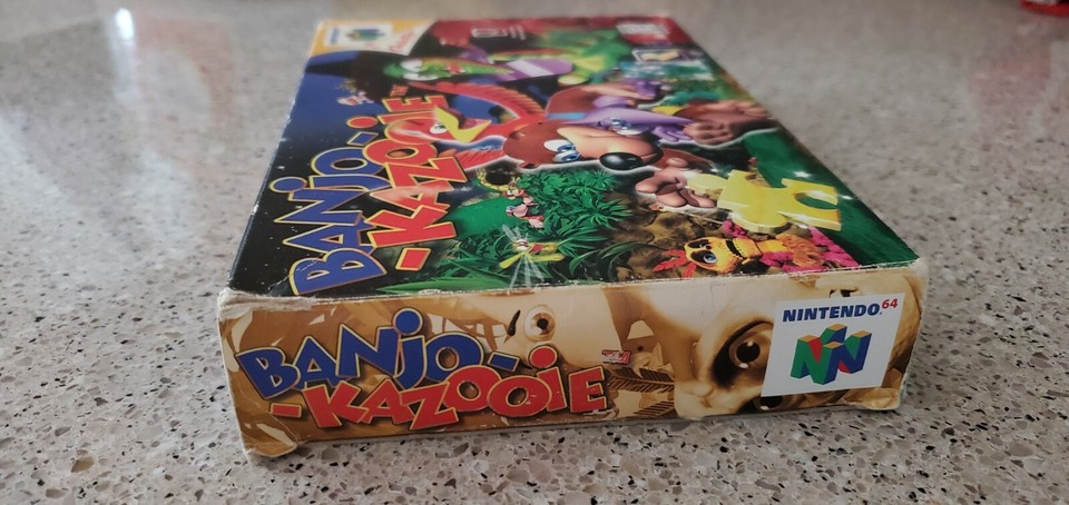 Banjo-Kazooie Nintendo 64 N64 Video Game Complete CIB Manual Box Lot ...