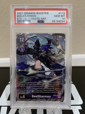 Digimon TCG BEELSTARMON BT6-112 SEC Alt Art Double Diamond Secret Rare ...