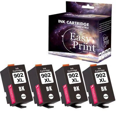4PK 902 XL Ink Cartridge for Officejet 6950 6954 6956 6958 6963 6966 ...