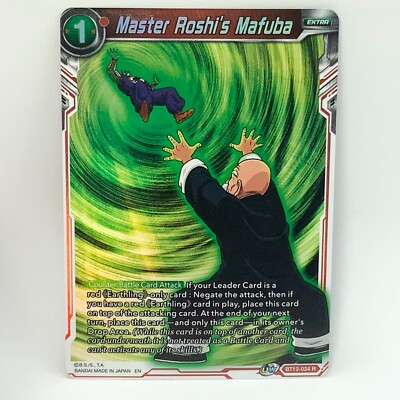 Maser Roshi’s Mafuba - BT12-024 R Foil - Dragon Ball Super Card NM ...