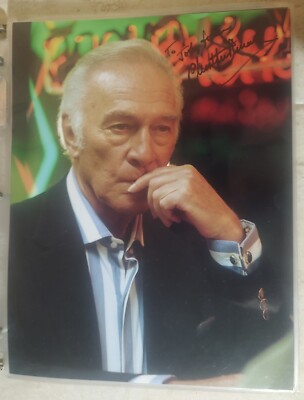 CHRISTOPHER PLUMMER SIGNED 8.5x11 8x10 AUTOGRAPH THE SOUND OF MUSIC ...