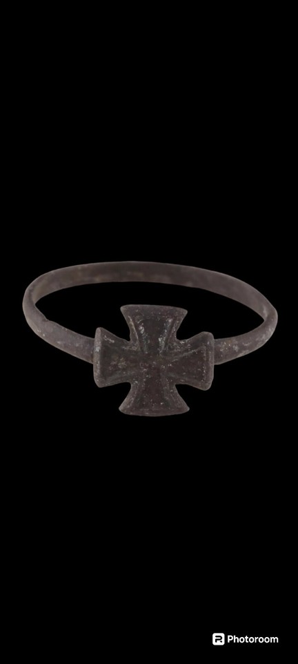 Ring GERMAN IRON Cross GERMANY WWII ww1 WWI ww2 Soldiers AMULET ...