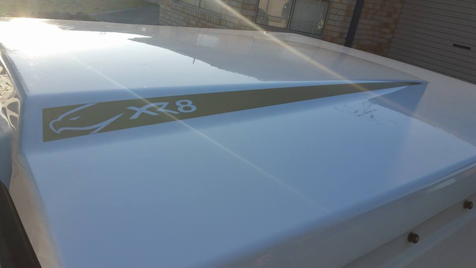 KILLER GRAFFIX CUSTOM UTE LID HUMP DECALS BA/BF FORD FALCON XR6/8 ...