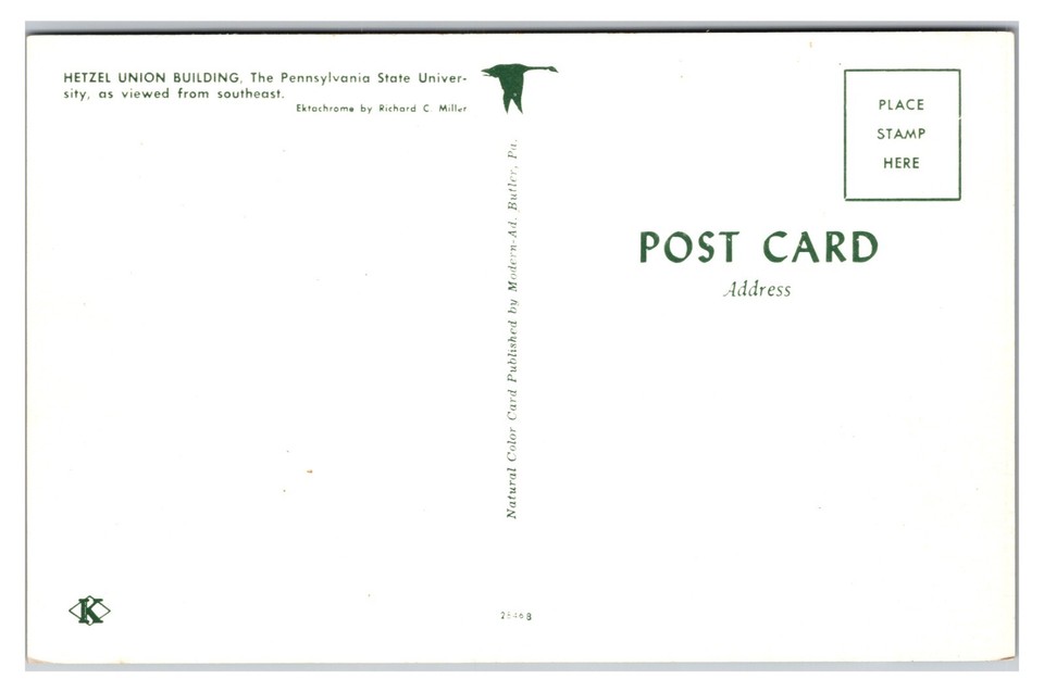 VTG 1960s - Hetzel Union Building - Penn State College, Pennsylvania ...