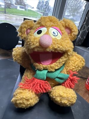 Vtg 1987 Baby Fozzie Bear Muppet Babies 9” Plush Christmas Fozzy ...