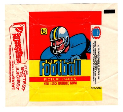 1978 TOPPS FOOTBALL CARD WRAPPER - EMPTY -NO CARDS - SMOOTH AND JUICY ...